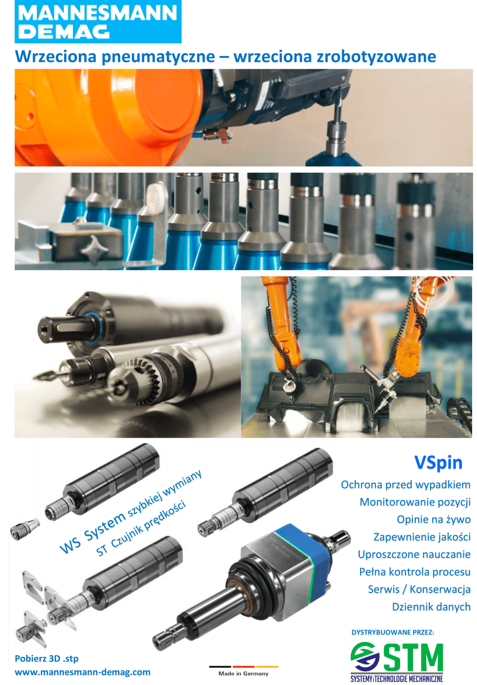 Katalog Wrzeciona wysokoobrotowe Mannesmann Demag PDF - S.T.M. Systemy ... Katalog Wrzeciona wysokoobrotowe Mannesmann Demag PDF - S.T.M. Systemy ...